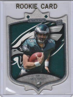 NICK FOLES ROOKIE CARD 2012 Topps Strata DIE-CUT RC Philadelphia Eagles ...