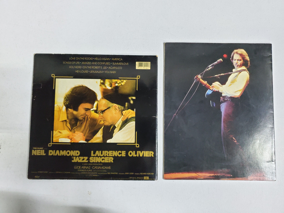 Neil Diamond The Jazz Singer Soundtrack LP Vinyl Record w/ Concert tour ...