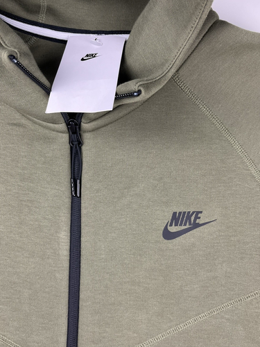 Nike Mens Tech Fleece Full Zip Windrunner Jacket Olive FB7921-222 Size ...