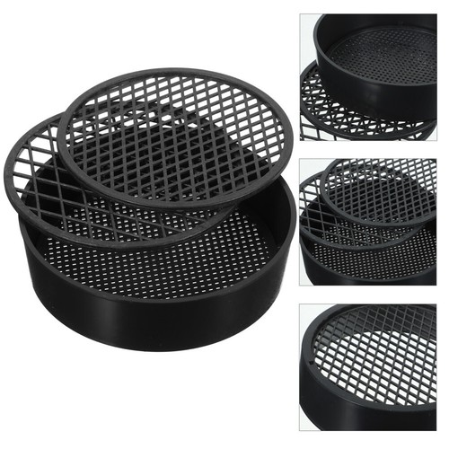 3 Sets Sieve Racks Handheld Soil Sieves Jewelry Tool Measuring Sieve | eBay