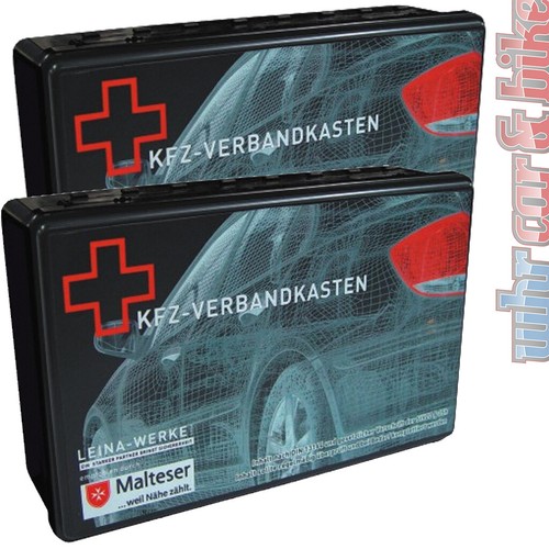 2x KFZ-Verbandkasten Auto Leina Design Verbandskasten DIN 13164:2022 ...