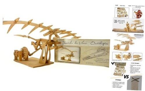 Leonardo Da Vinci Ornithopter stem Toy Science kit for Kids 3D Puzzle ...