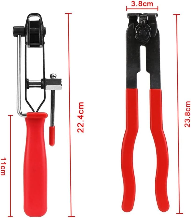 2Pcs CV Joint Boot Clamp Pliers Ear Type Banding Cutter Plier w 6 Pairs ...