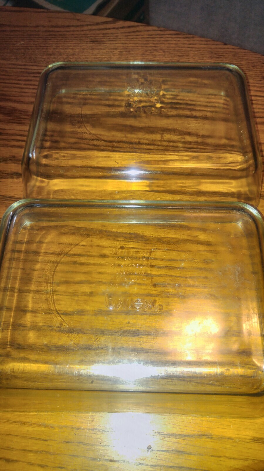 Set of 2 Pyrex 7210 Clear 3 Cup Serving Baking Dishes 7x5x1.5 Pair | eBay