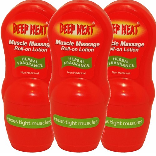 3 Roll On Deep Heat Rub - Fast Muscle Relief From Muscular Aches ...