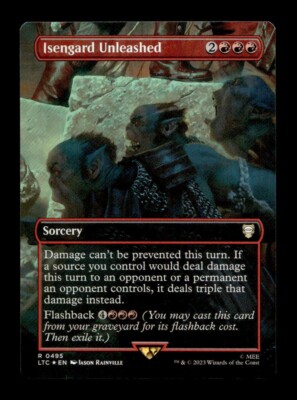 MTG - Isengard Unleashed - Borderless - Commander Lord Of The Rings ...