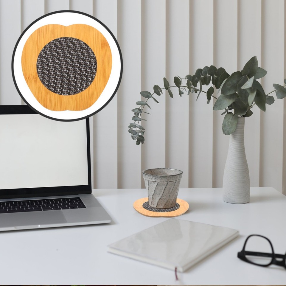 Hot Plate Holder Wooden Place Mats Vintage Drink Coaster Small Fish ...