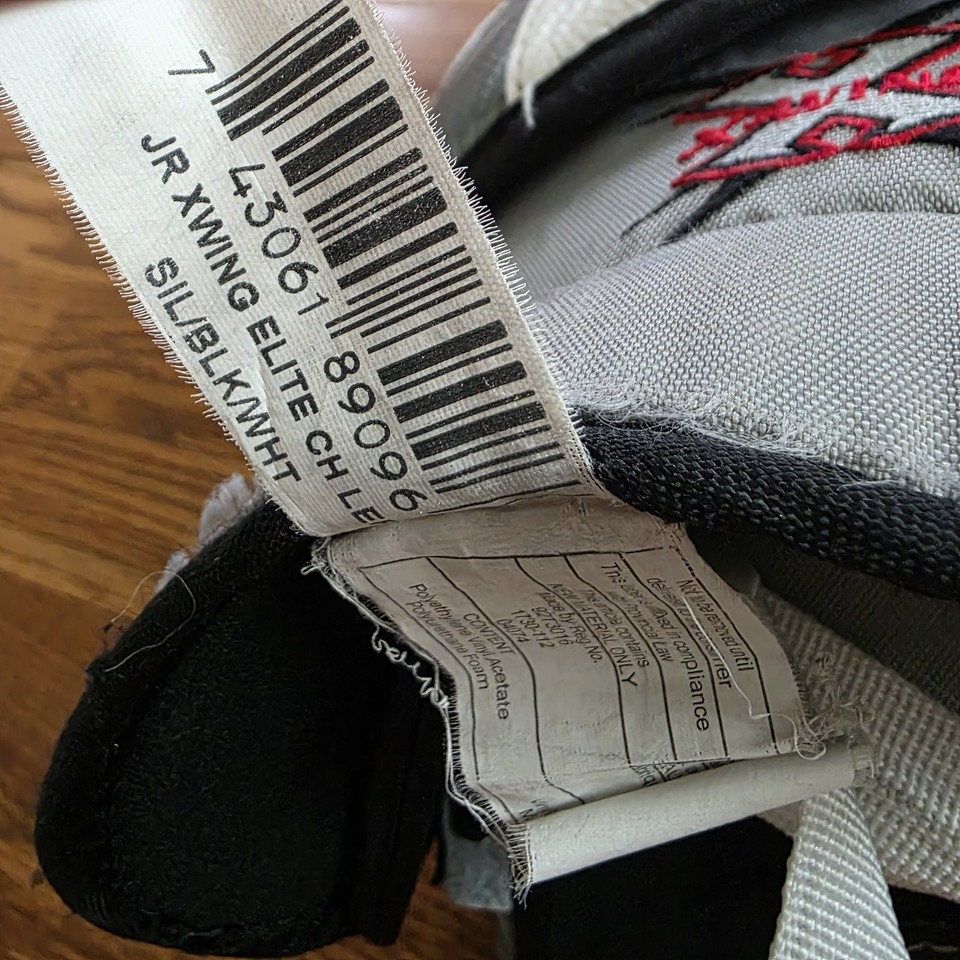 ITECH Ice Hockey Goalie Catch Glove Jr Xwing Elite Left CH 8JXW Silver ...