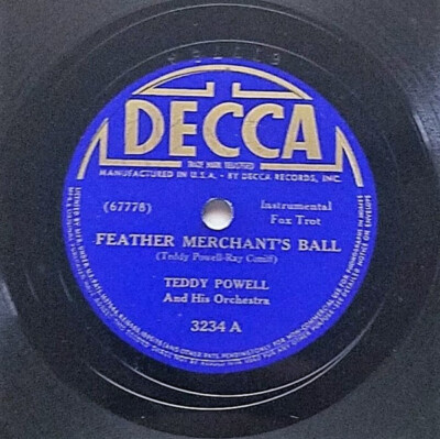 Teddy Powell And His Orchestra - Feather Merchant's Ball / Teddy Bear ...