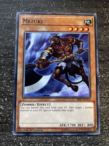 CARTE YU-GI-OH! MEZUKI 1ST SR07-EN012 NEUF/MINT | eBay