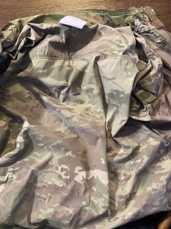 USGI Combat OCP Multicam Soft Shell Cold Weather Jacket Large Reg Free ...