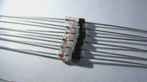 1N34A Germanium Gold Bonded Diode Crystal Radio ITT, BKC, NOW MICROSEMI ...