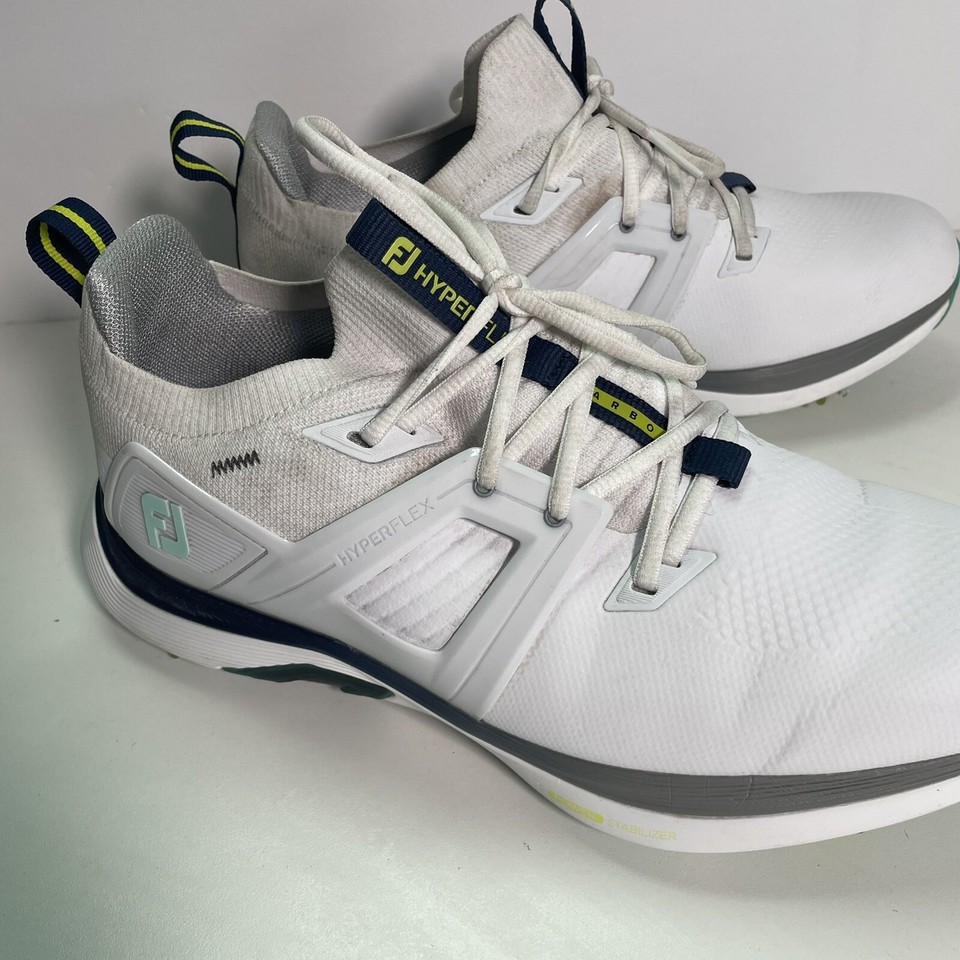 Mens 10 Wide Footjoy FJ Hyperflex Carbon White 55461 Ortholite | eBay