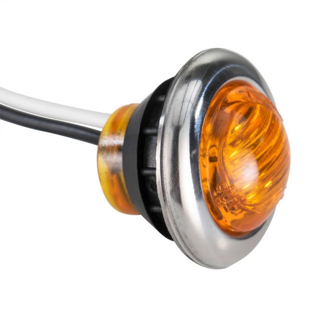 3 4 Amber LED Clearance Bullet Marker Lights DOT Semi Truck Signal 3-4-amber-led-clearance-bullet-marker-lights-dot-semi-truck-signal