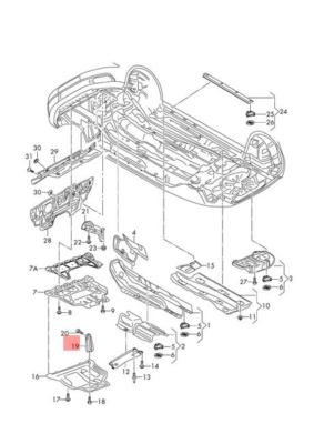 Genuine Bracket Mount Right VW SKODA AUDI SEAT Arteon Golf R32 ...