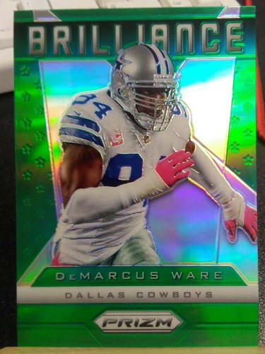 2013 Panini Prizm Green Prizm BRILLIANCE #11 DeMarcus Ware -Dallas ...