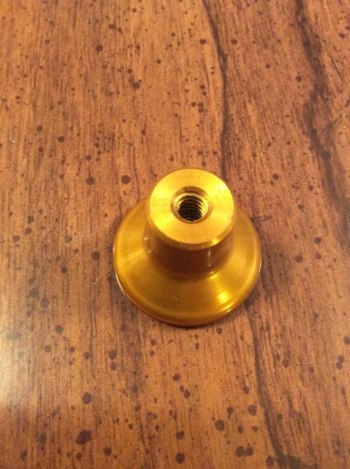 1" Dia., #10-24 Tap,Gold Aluminum, Fuel Engraved, Boat Hot Rod Knob | eBay