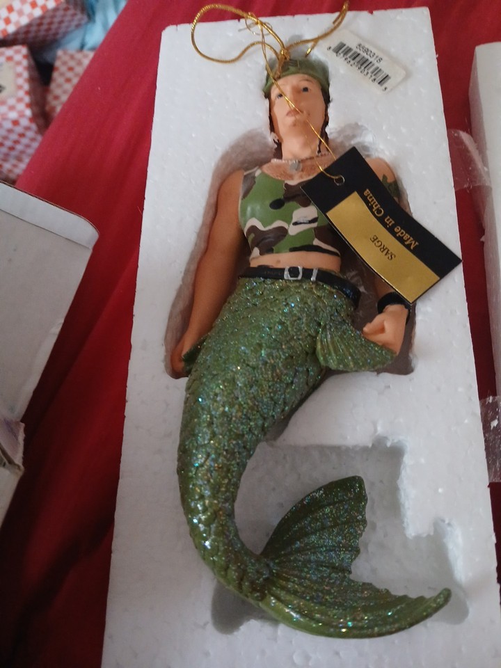 December Diamonds "Sarge" Ornament Army Soldier Mermaid Brand New | eBay