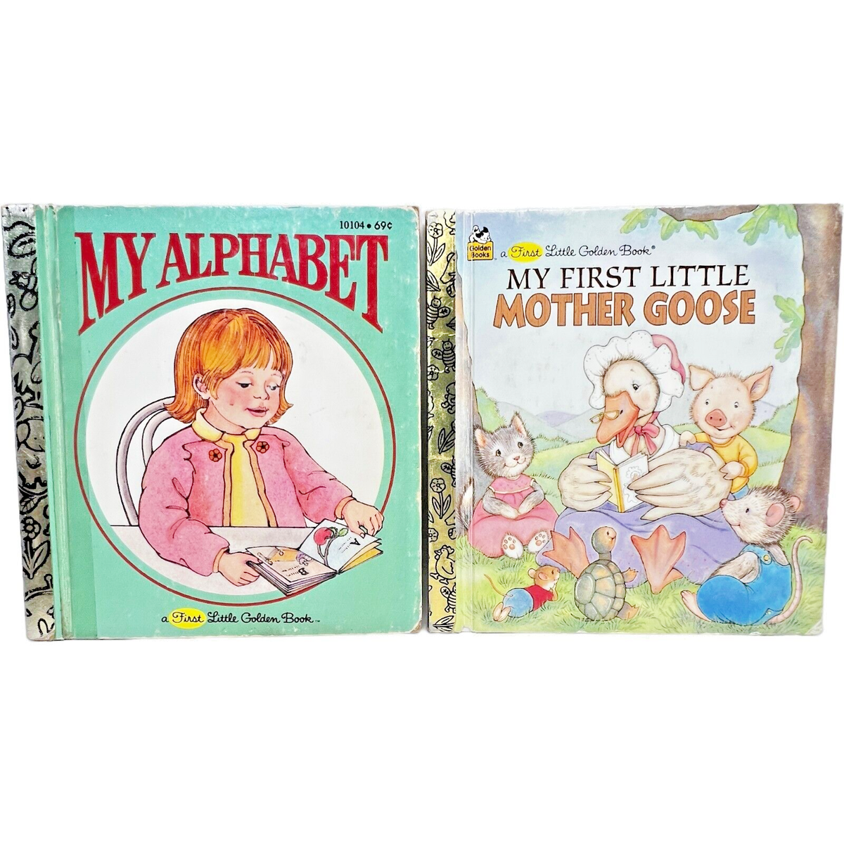 Vintage Little Golden Book Set Rare My First Golden Learning Library