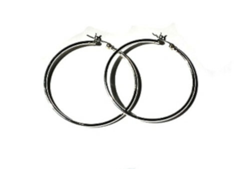 Closeout Sterling Silver Italian Catch Pin Catch Hoop Earrings | eBay