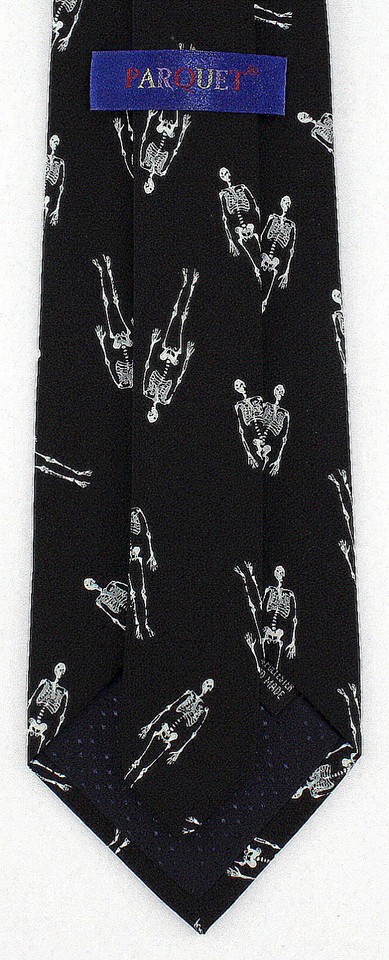 Anatomy Skeletons Mens Necktie Halloween Skeletons Medical Bones Black ...
