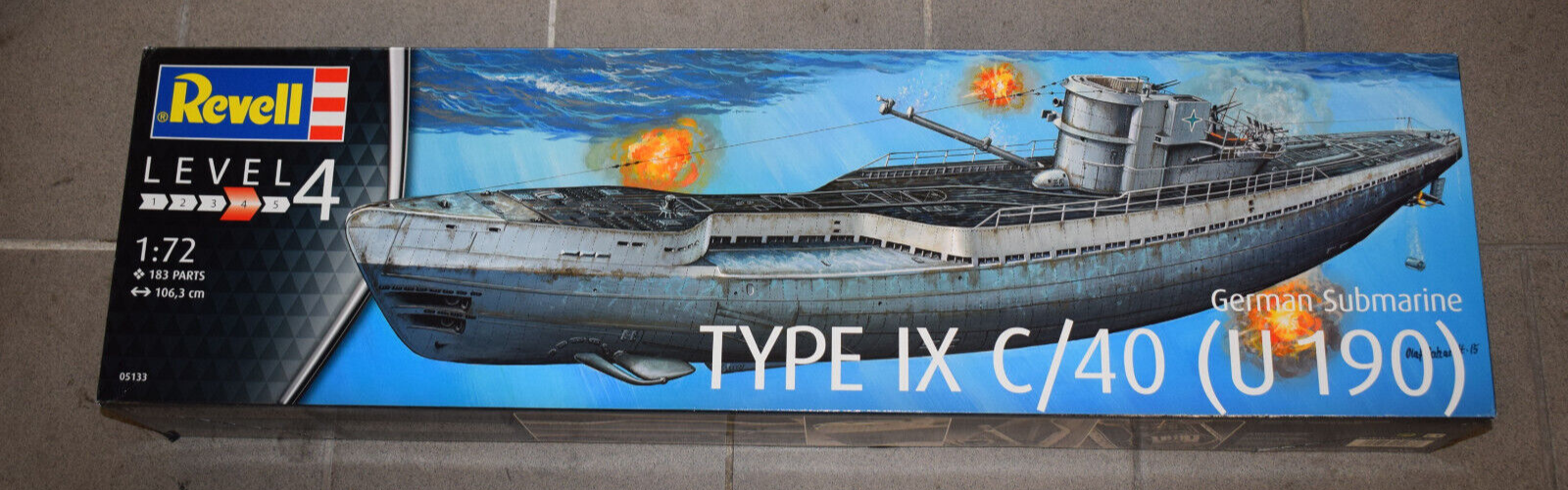 Revell 05133 Deutsches U-Boot TYPE IX C/40 (U190) Bausatz 1 72 online ...