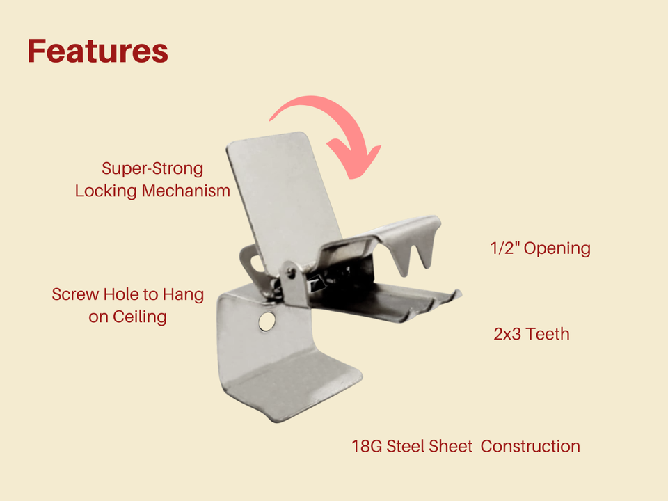 RUG CLIPS HEAVY DUTY (20 Pcs) HANGING CLIP/RUG HOLDERS/RUG HANGERS ...