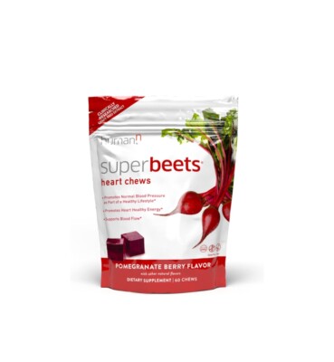 HumanN Super Beets Heart Chews Pomegranate Berry flavor 60 Count | eBay