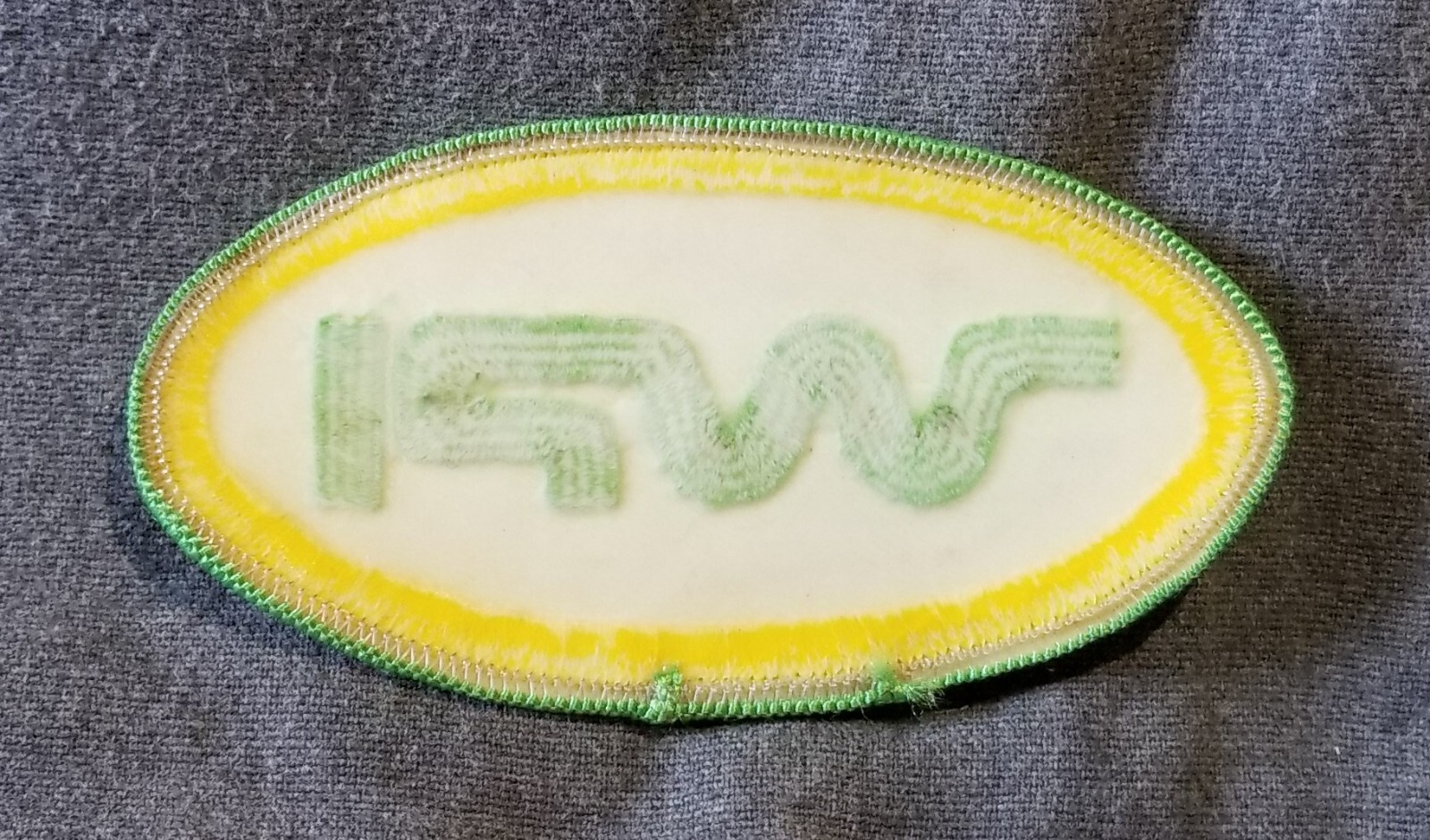 LMH Patch Badge WPI Green Yellow Logo Spaghetti Cursive Script ...