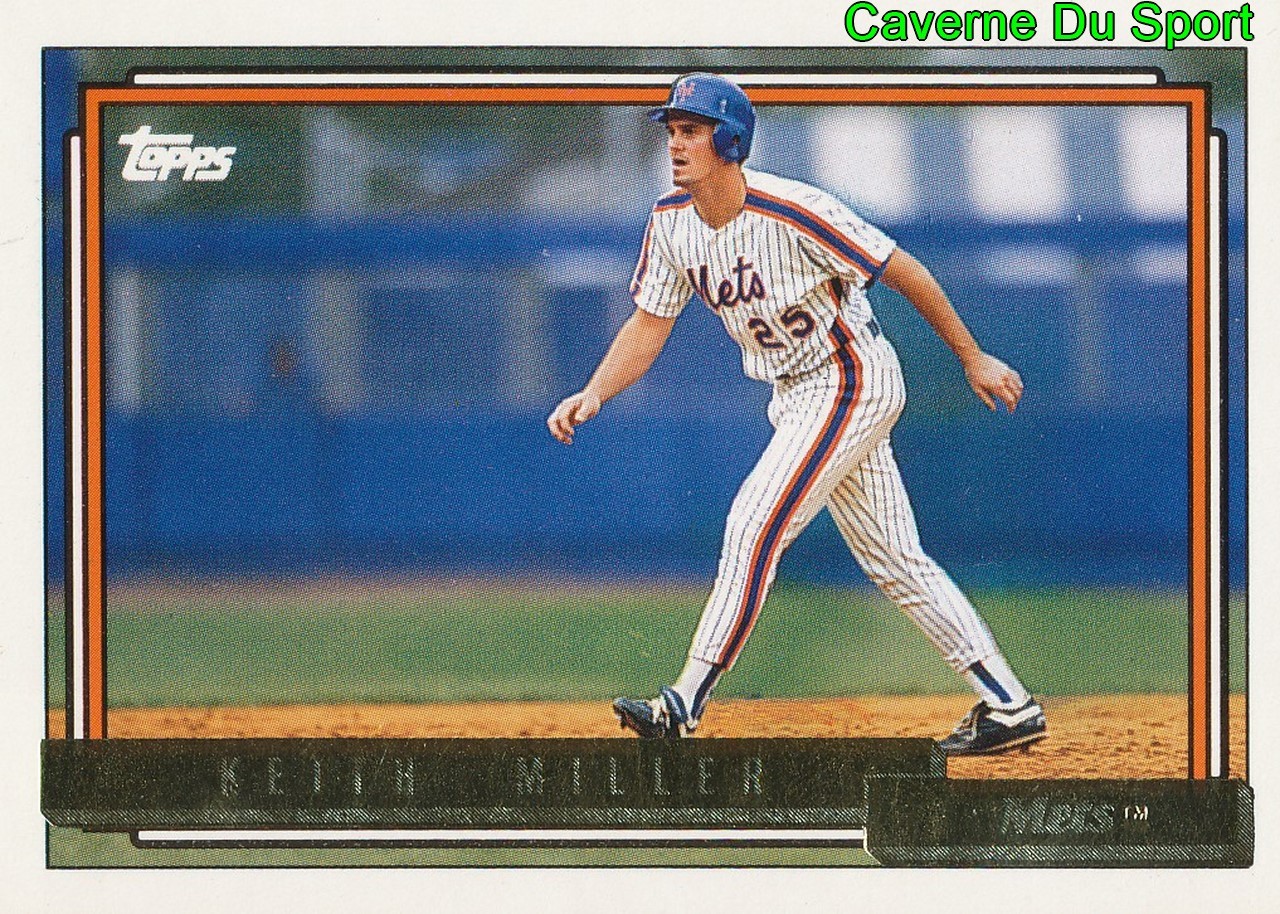 157 KEITH MILLER 2B-OF METS TOPPS GOLD BASEBALL CARD 1992 | eBay