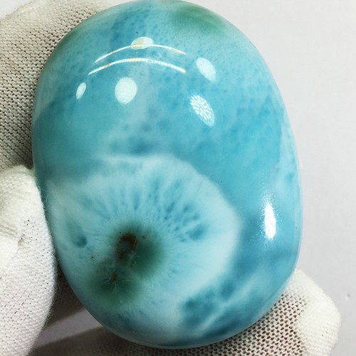 37.9g Larimar Gemstone Cabochon Atlantis Stone Blue Pectolite Gemstone ...