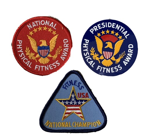 3 Vintge Presidential Physical Fitness Award Patch Sticker National ...