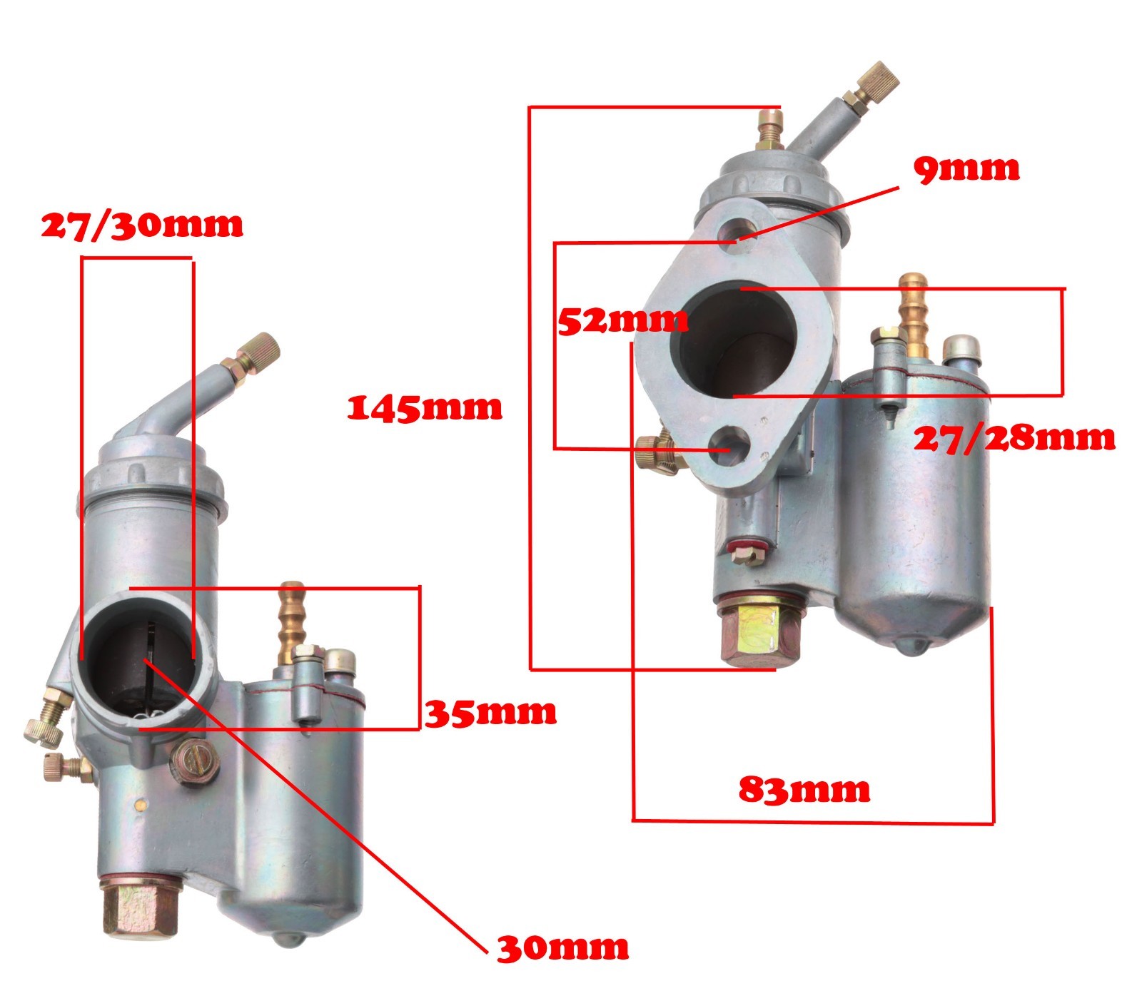 Deni Vergaser PZ28 für Bmw WH R75 R6 R12 R61 R71 Ural M72 CJ750 K750 ...