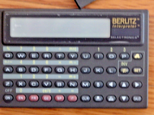 Berlitz Interpreter by Selectronics Five Language Translator Model ...