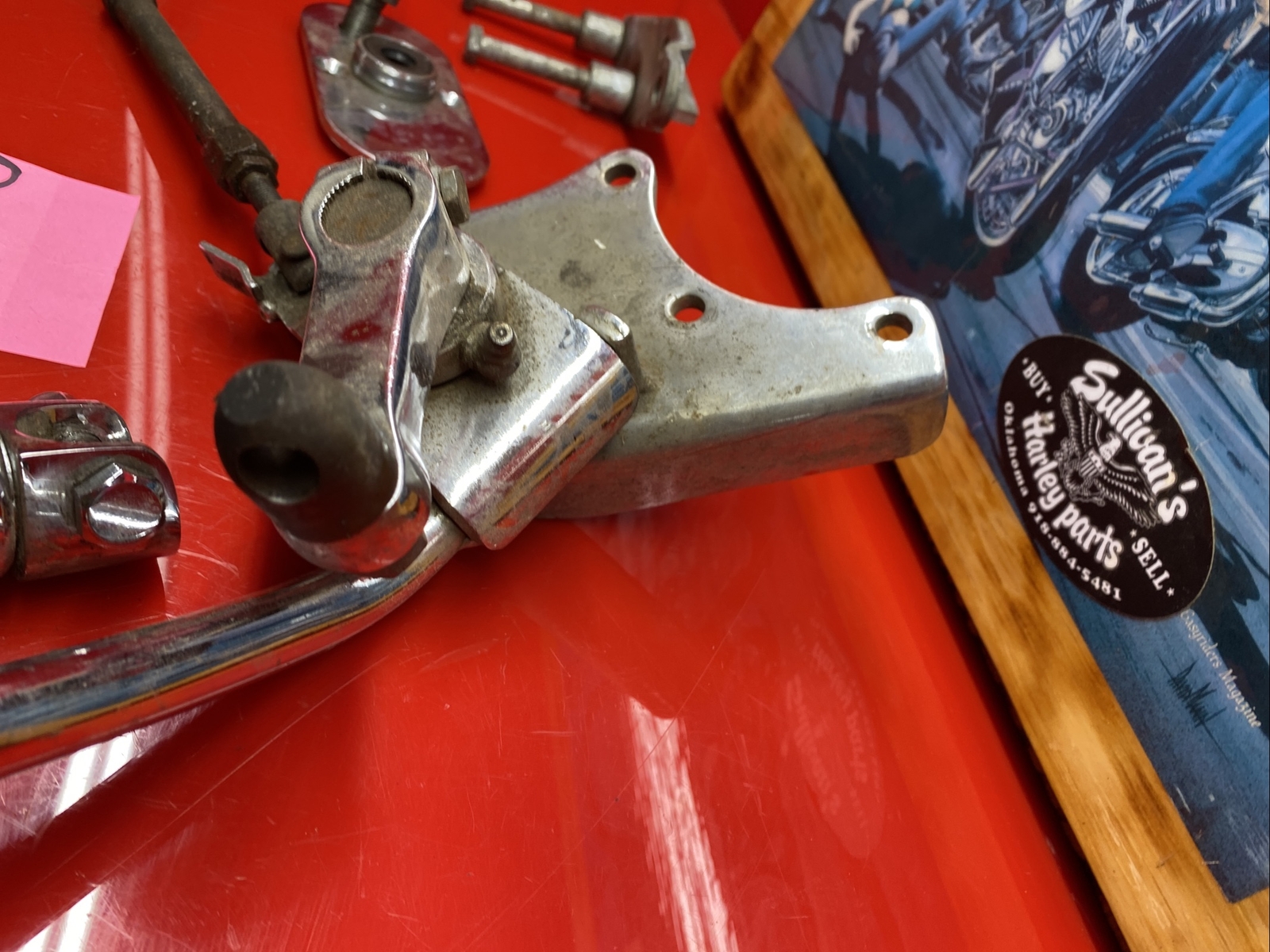 Shovelhead Harley Mid Control Brake Foot Peg Mount Chopper Fx Shovel ...