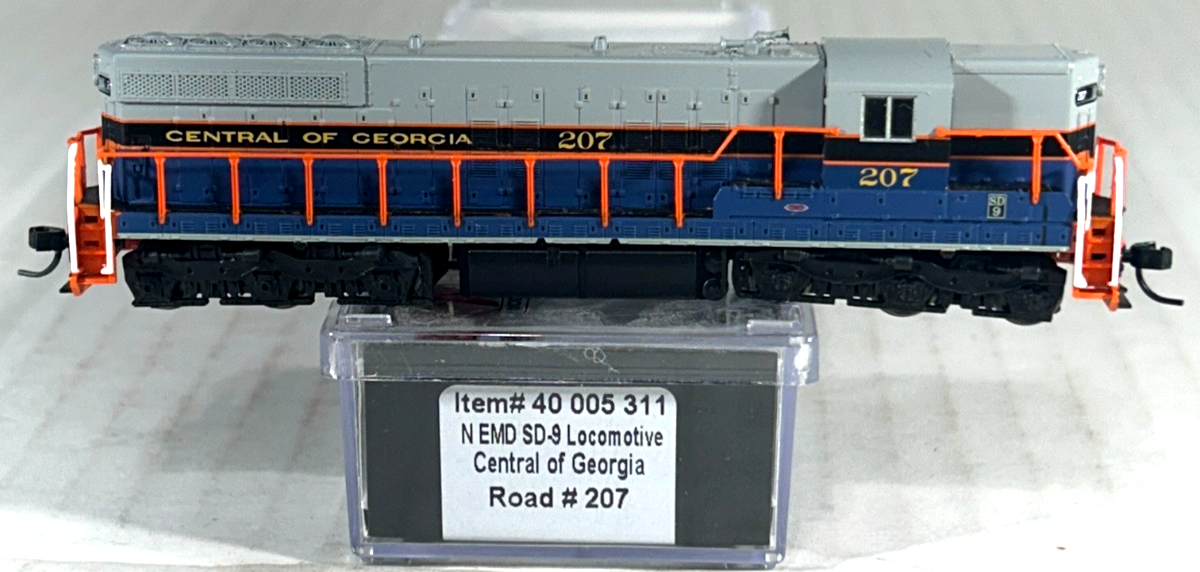 ATLAS SILVER N SCALE SD9 LOCOMOTIVE SOUND/DCC READY CENTRAL OF GEORGIA ...