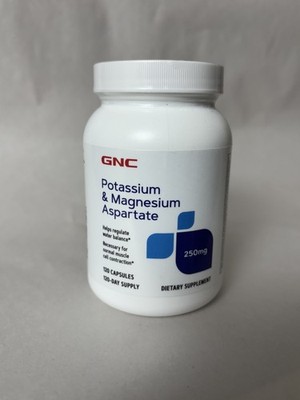 GNC POTASSIUM & MAGNESIUM ASPERTATE 120 Capsules(EXP:04/2028) | eBay