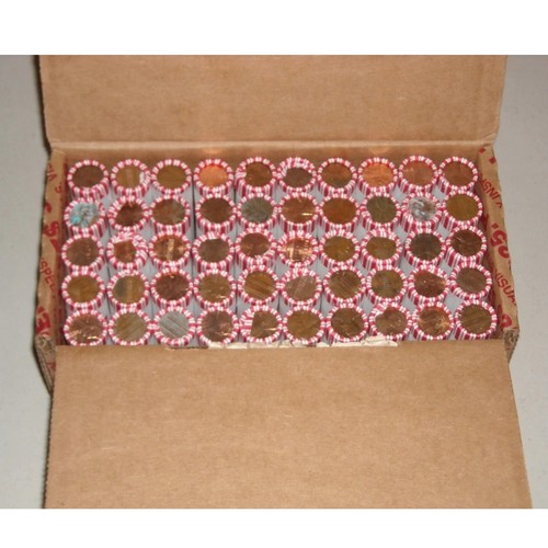 3 rolls Fed Sealed Penny Rolls Unsearched From Bank Box | eBay
