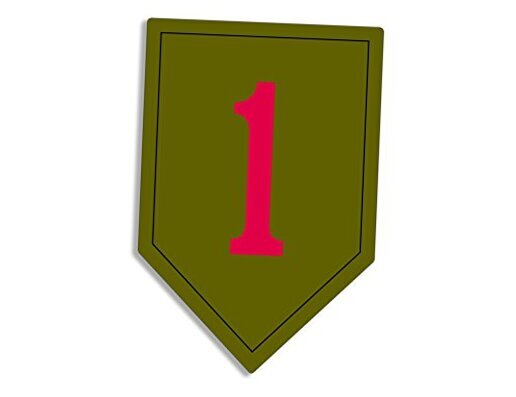 1st Infantry Division 1 Sticker (US Soldier Big Red 1 First Division ...