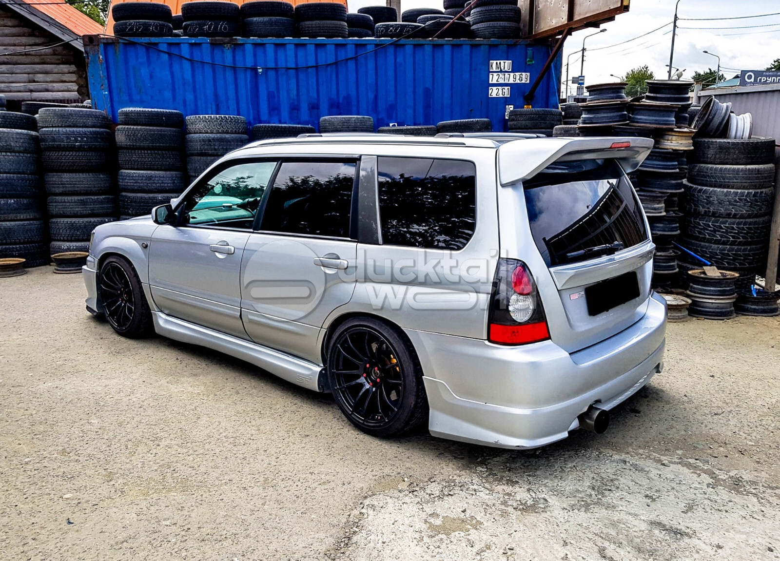 SYMS Spoiler for Subaru Forester SG 2002 - 2007 With Stop Light Rear ...