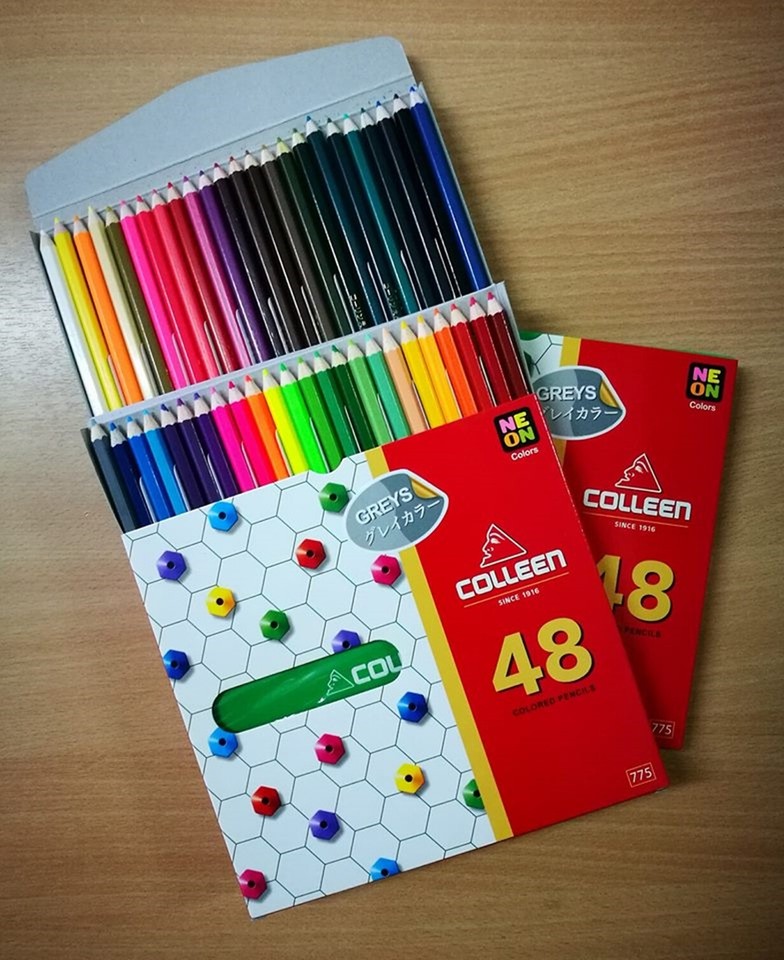 Colleen 48 NEON Color Pencils Colleen 48 Colors 48 Bars | eBay