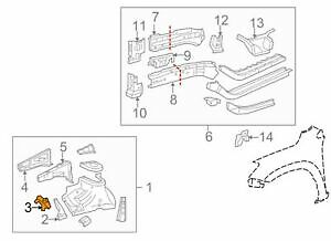 2006-2014 Rav4 Genuine Toyota Extension Front Fender (Right) 53813 ...