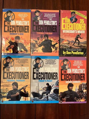 Mack Bolan The Executioner by Don Pendleton Lot of 5 Books 33-38 | eBay