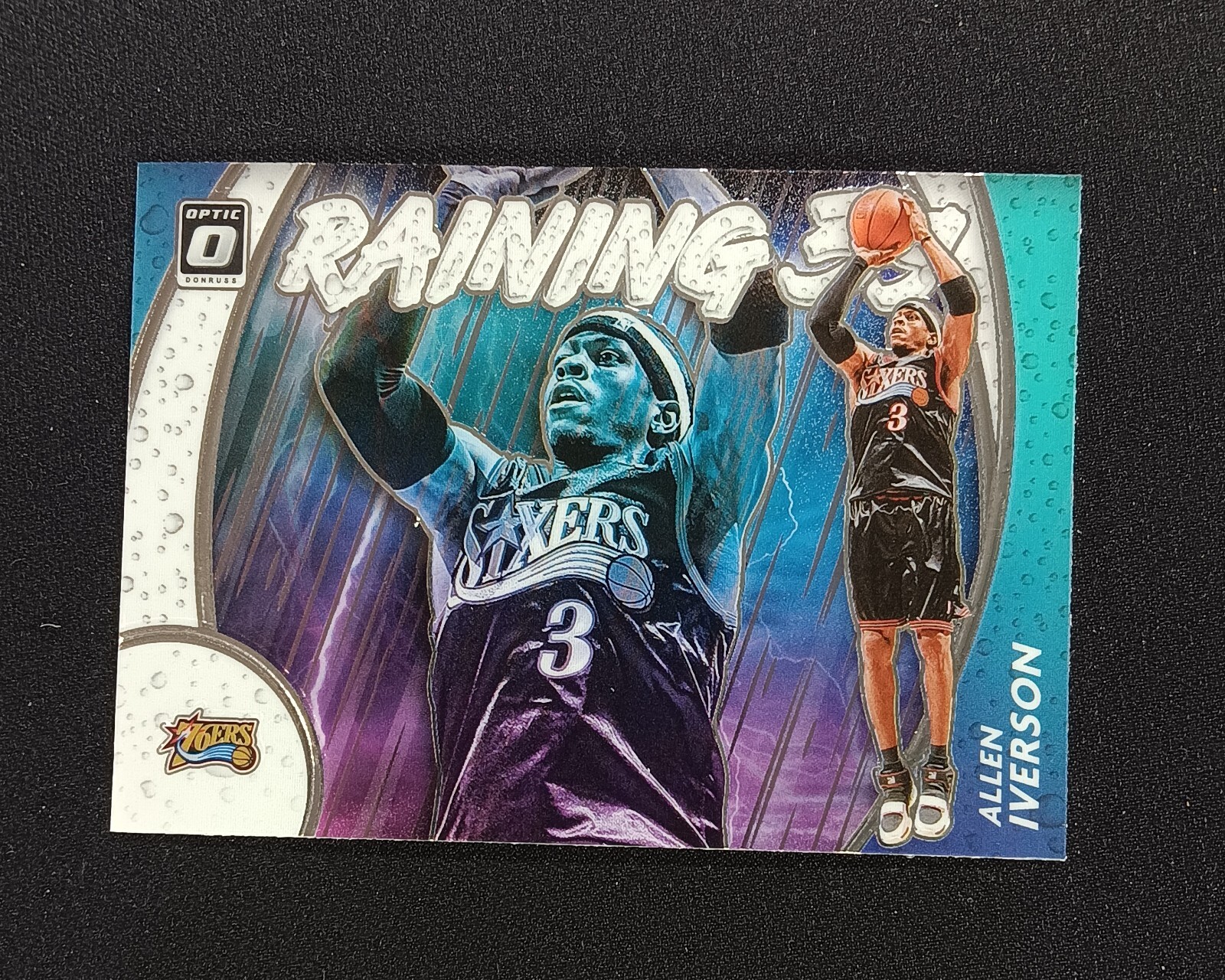 2020 Donruss Optic Raining 3s #2 Allen Iverson - Philadelphia 76ers | eBay