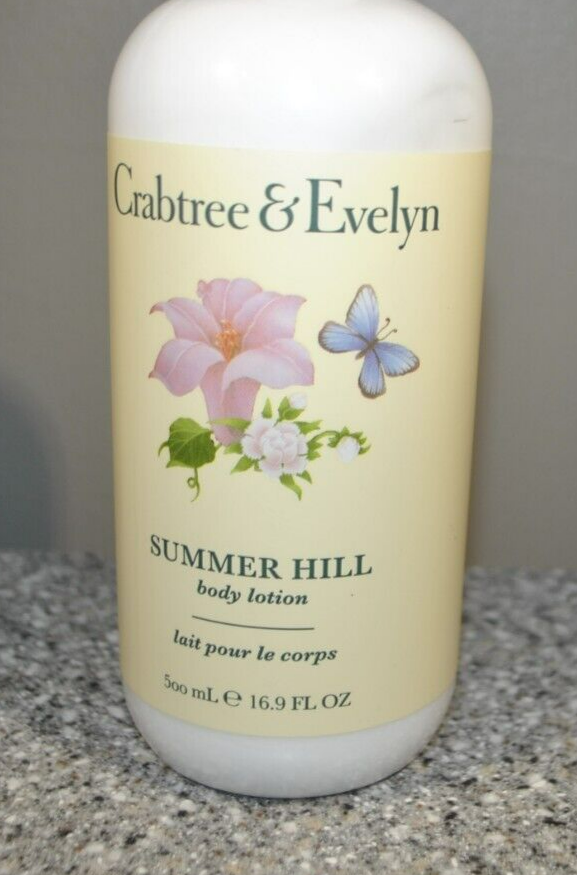 Crabtree & Evelyn SUMMER HILL Body Lotion 16.9 oz NEW w/PUMP Priority ...