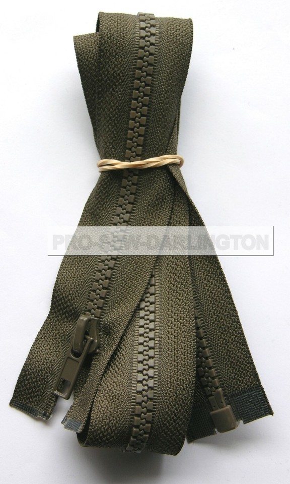 PLASTIC TEETH CHUNKY OPEN ENDED ZIP ( CHOICE OF LENGTH AND COLOURS ...