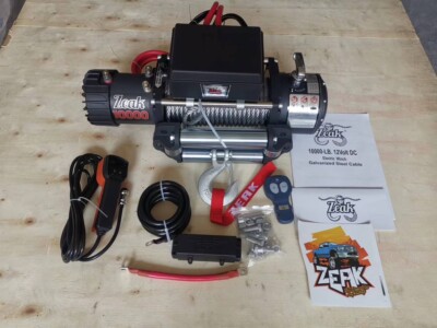 10000lb Electric Power Winch, 12V DC for Truck SUV Off Road Galvanized ...