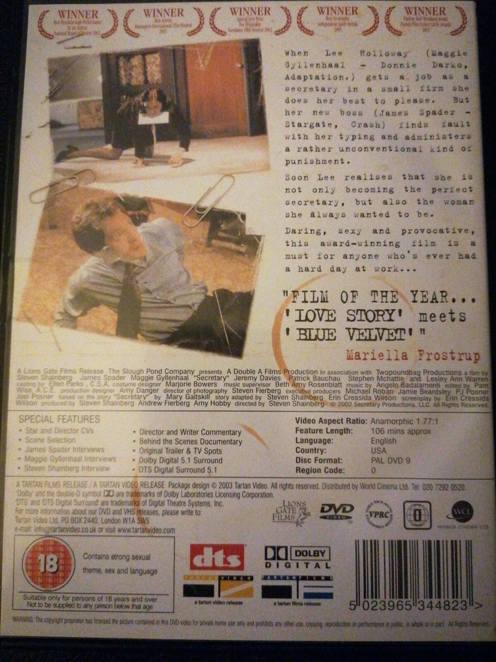 Secretary (DVD, 2008) | eBay