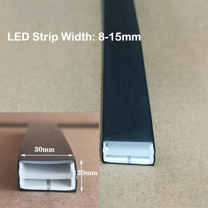 Silicone LED Channel System Cuttable Flexible Bendable DIY For LED ...