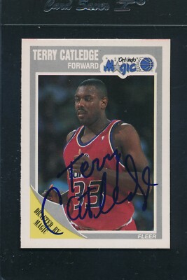 1989/90 Fleer #108 Terry Catledge Orlando Magic Signed Auto *54260 | eBay